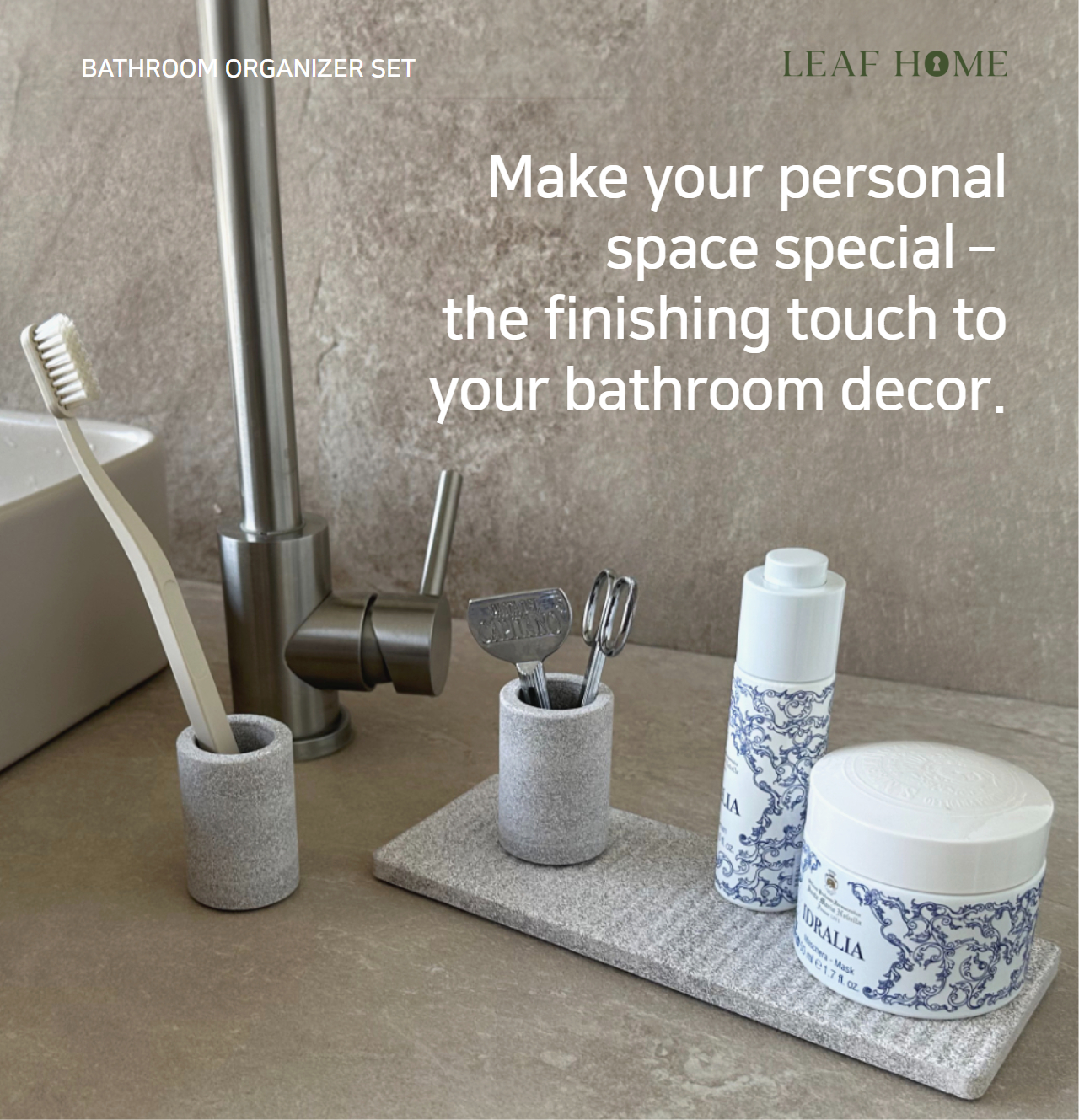 Leafhome Diatomite porous Ceramics Bathware/ Drying Wave Tray Bath Set ...
