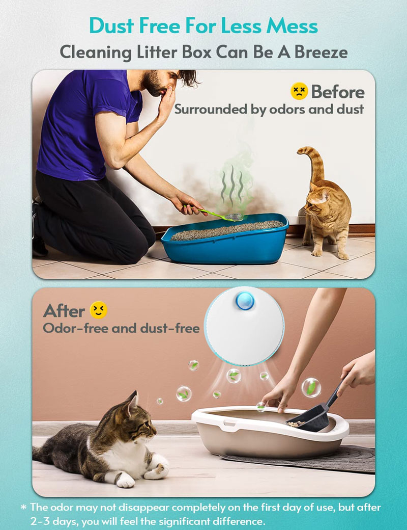 Smart Pet Odor Eliminator Cat Litter Deodorizer Rechargeable | Shopee ...