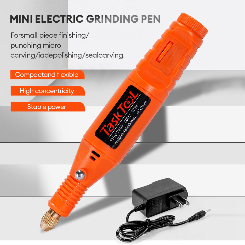 TASKTOOL 18000RPM Mini Drill Grinder 12V Wired Rotary Tool Kit For ...