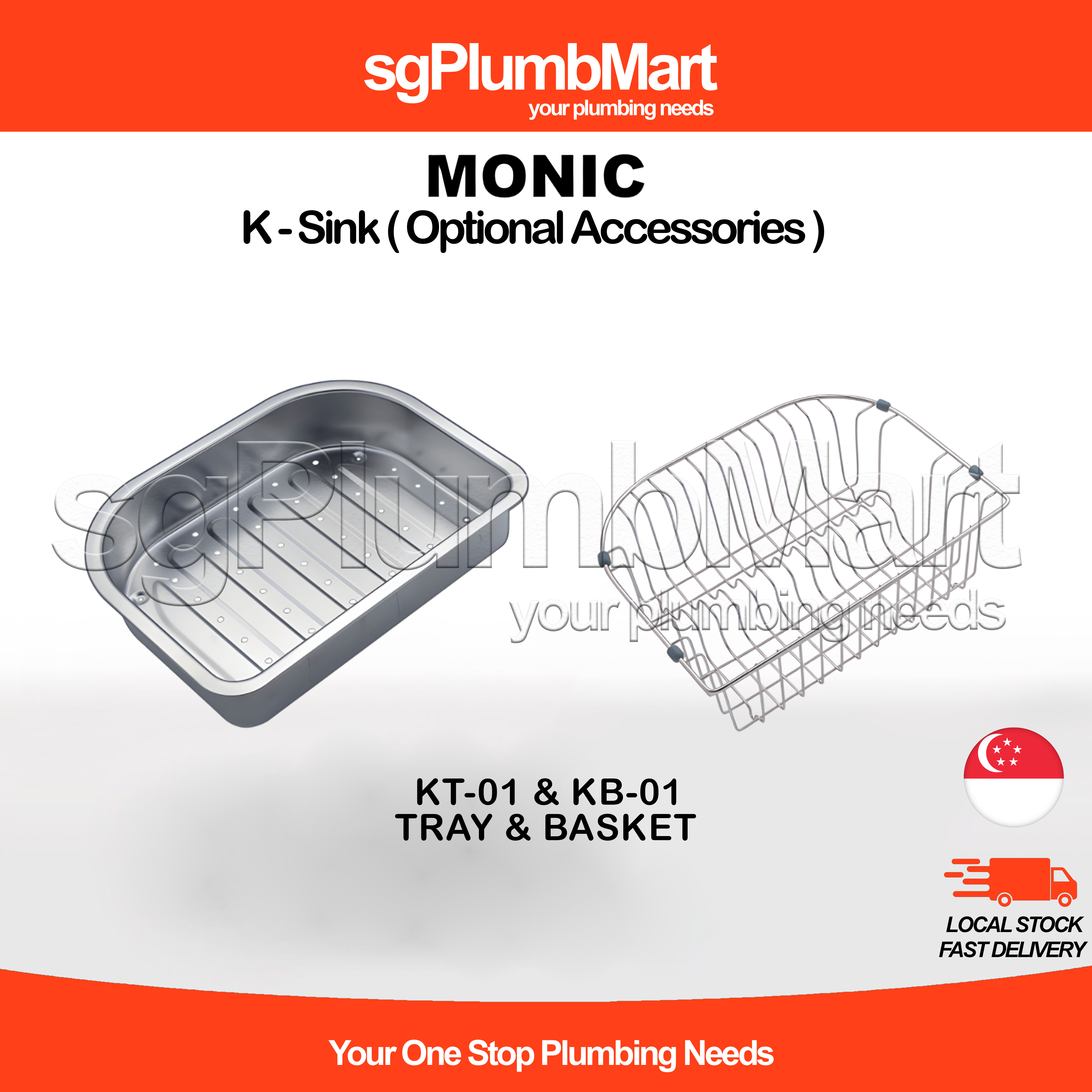 Monic x sgPlumbMart Inset Mount Stainless Steel Kitchen Sink | Shopee ...
