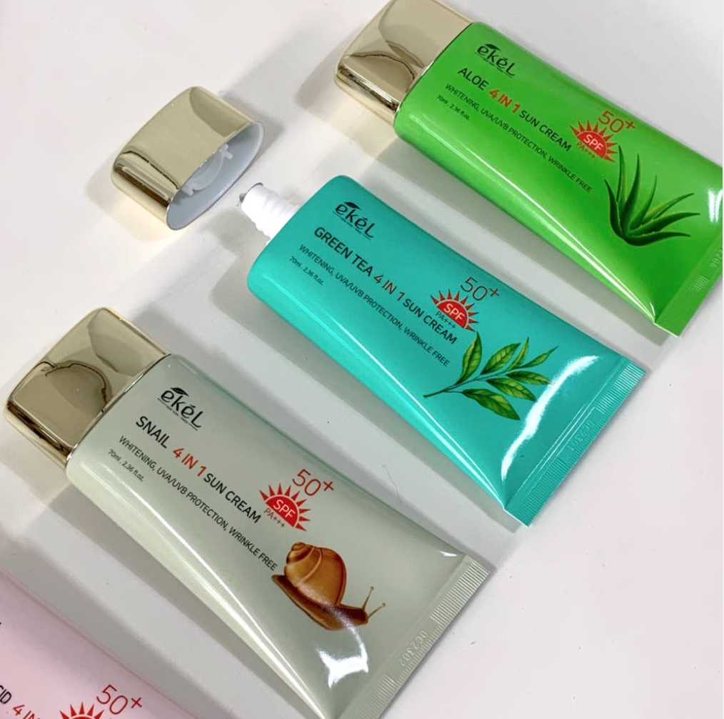 EKEL 4 IN 1 SUN CREAM, 70ml ( 4 type ) | Shopee Singapore