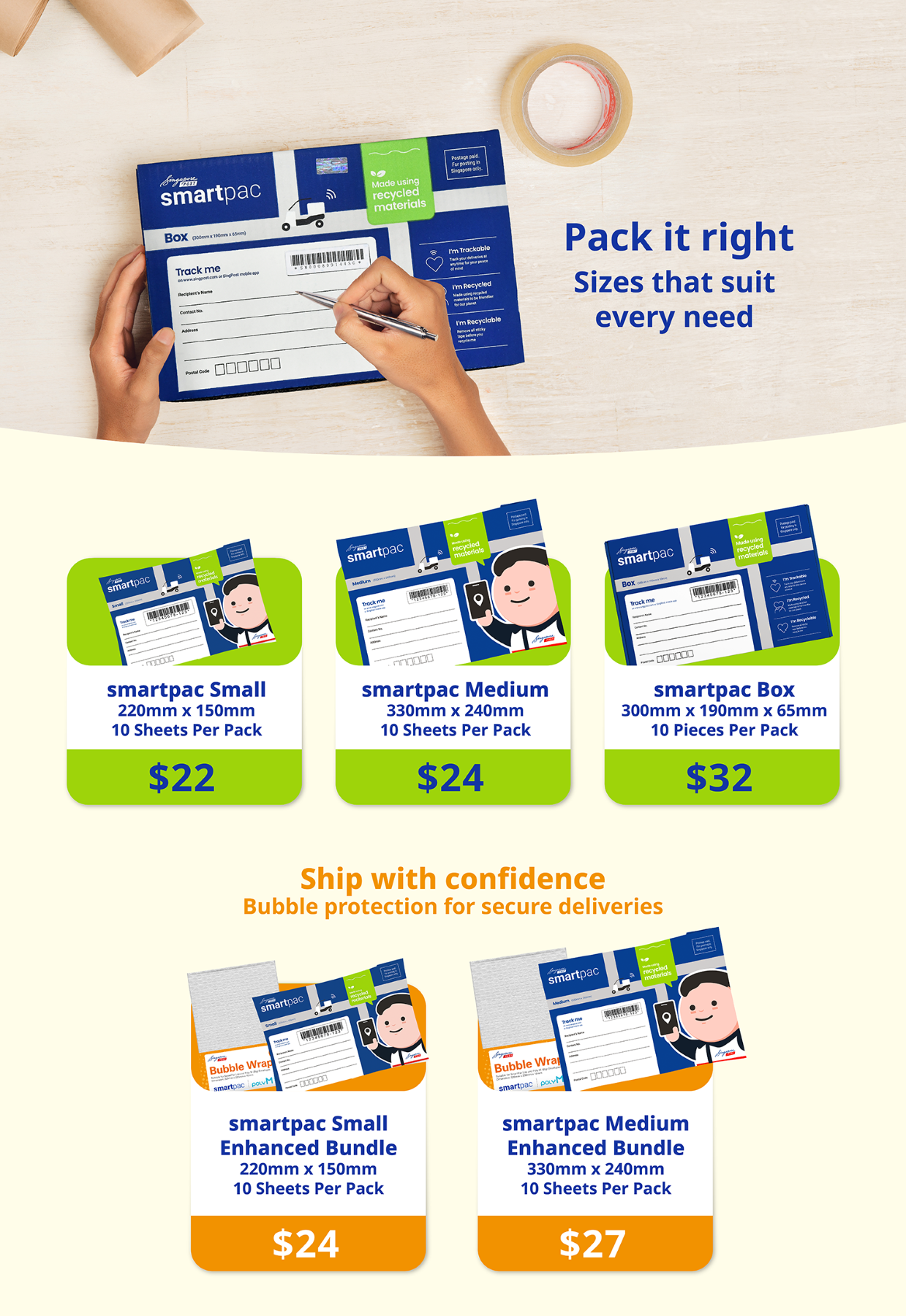 [SINGPOST] smartpac Christmas Medium (Limited Edition) | Shopee Singapore