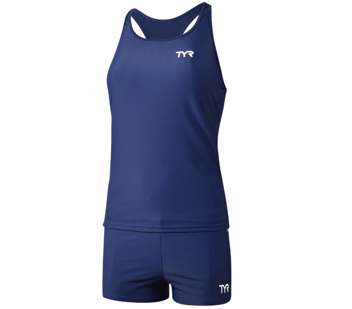 TYR Solid Racerback W/ Boyshorts(2 Piece Swimwear) | Shopee Singapore