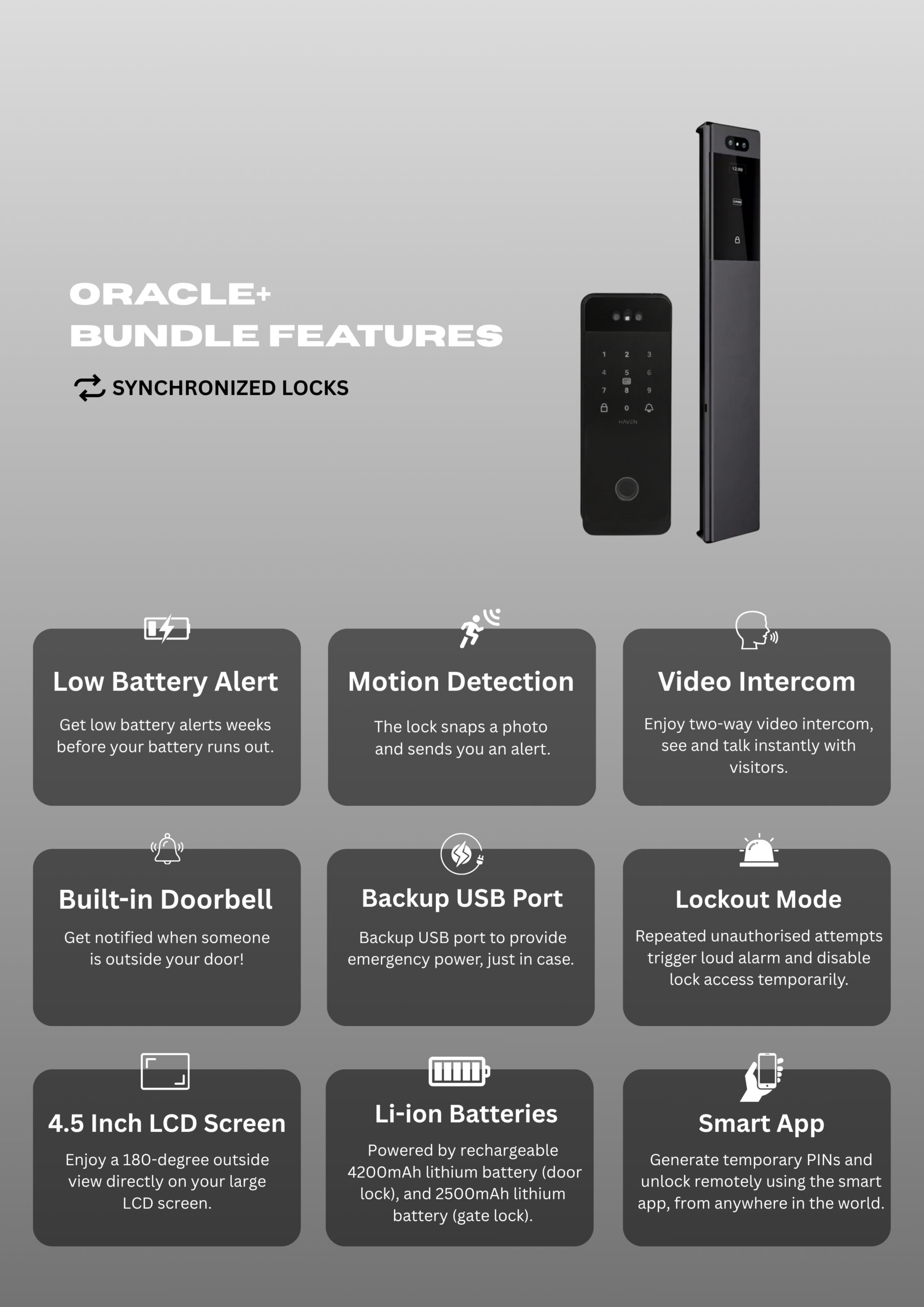 🔥 FREE INSTALLATION | Haven Oracle+ Sync Digital Lock (Value Bundle ...