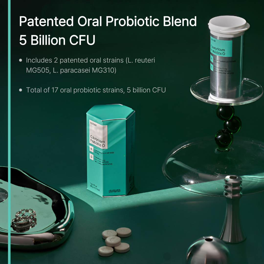 Chewable Oral Probiotics Mint Flavor | 5 billion Oral Probiotics + 20 ...