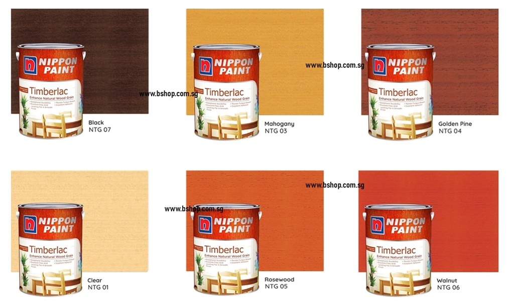 NIPPON PAINT TIMBERLAC/INTERIOR WOOD VARNISH 1LT | Shopee Singapore