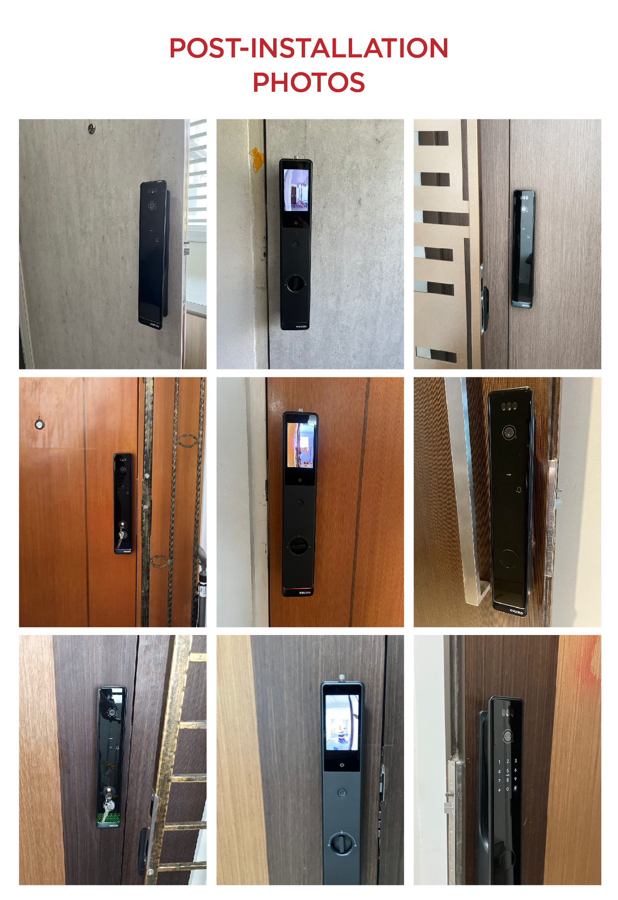 EAZEA AXIS Pro Smart Door Lock with HD Screen Viewer Keyless Access HDB ...