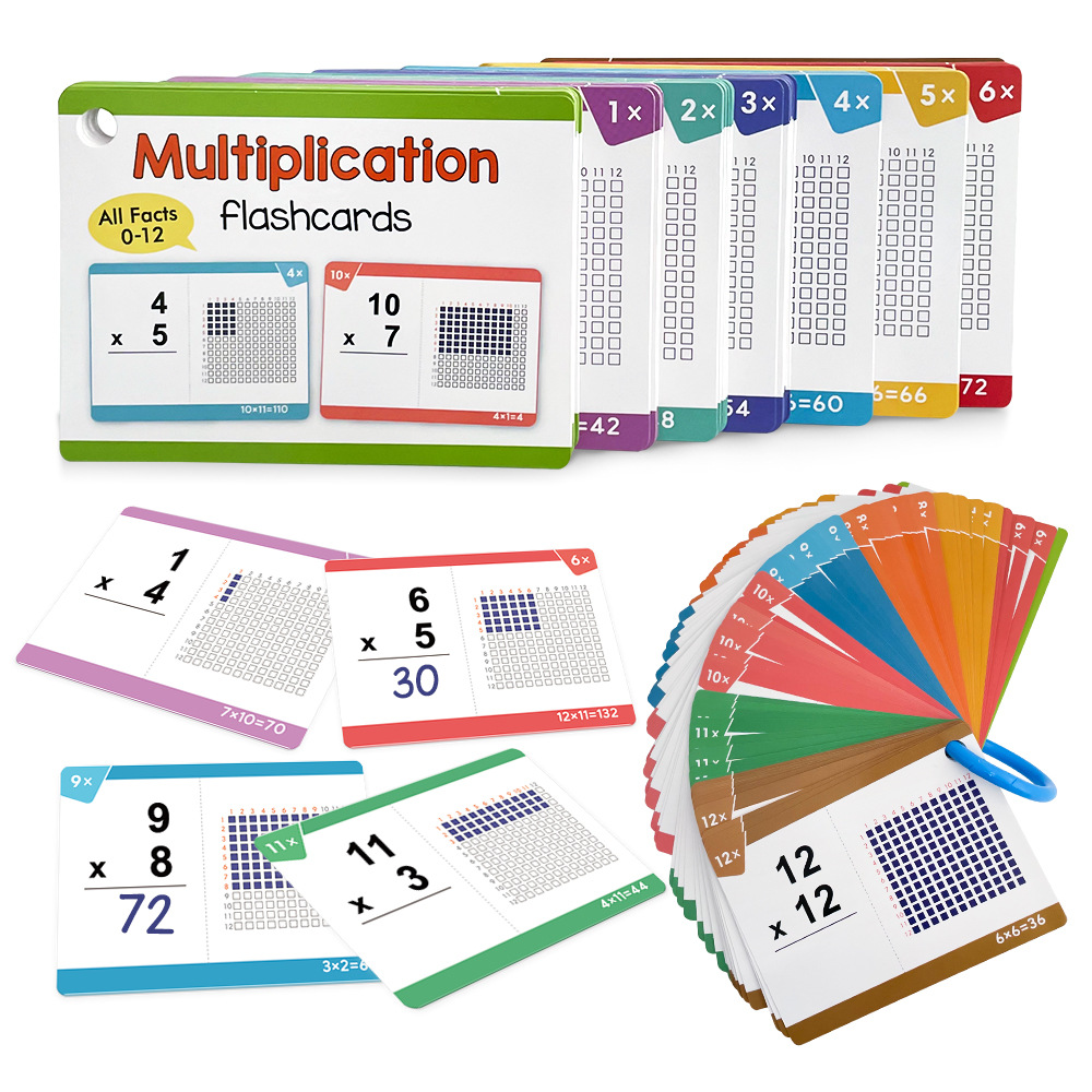 [SG Stock] Math Multiplication Flashcards. 0-12 Multiplication Practice ...