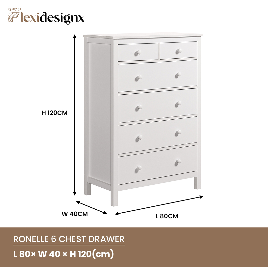 White Chest Drawer / Dressing Table / Console Table / Wardrobe 2 Door ...