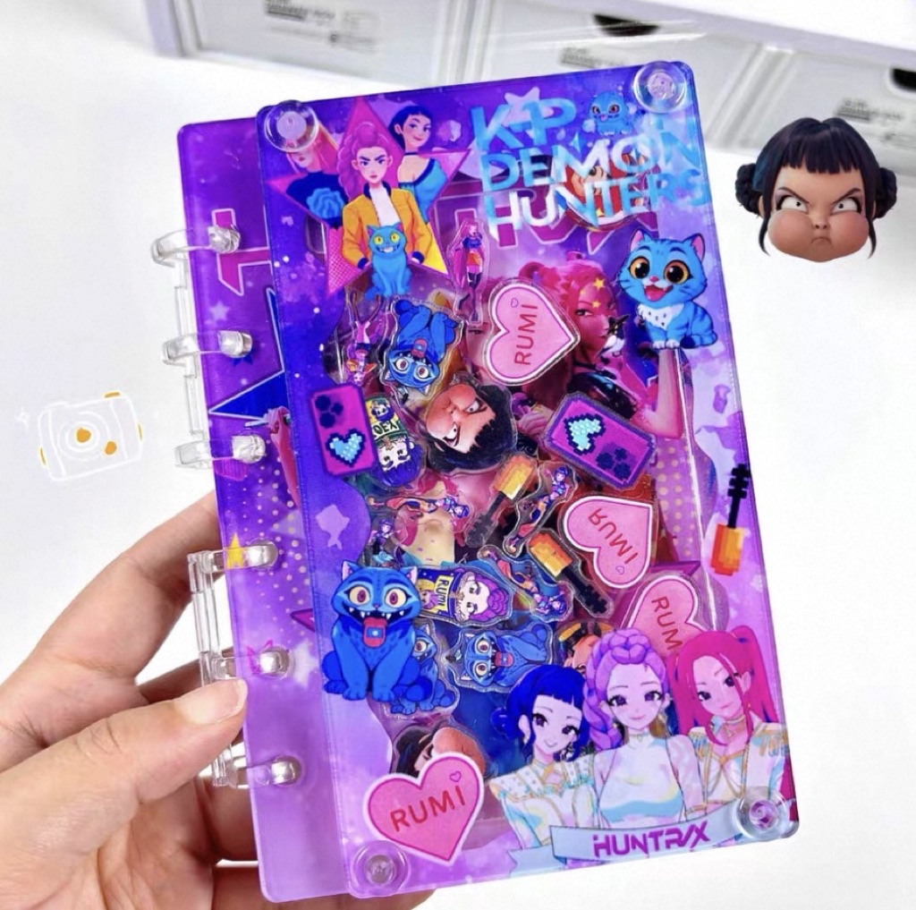 [SG Ready Stock] Kpop Demon Hunters Arcylic Notebook, Huntrix, Mira ...