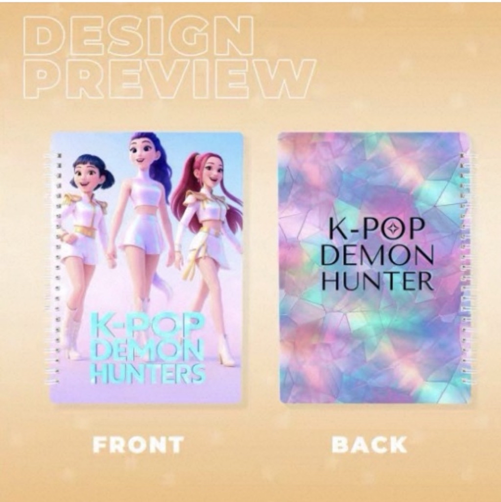 [SG Ready Stock] Kpop Demon Hunters Notebook, Huntrix, Mira, Rumi, Zoey ...