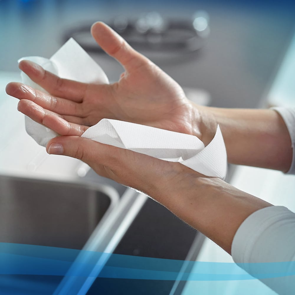 Scott Slimfold Hand Towels 5856 - Folded Paper Hand Towels - 12 Clips x ...