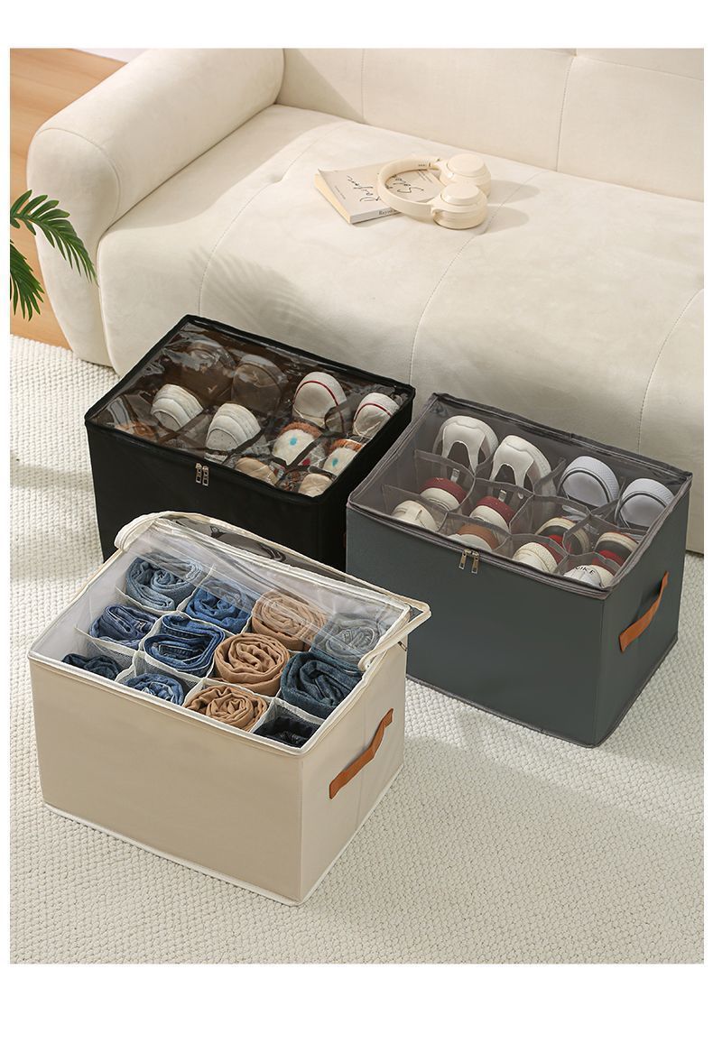 12 grids Wardrobe Storage Organizer Box Cloth Compartment Shoes Storage ...