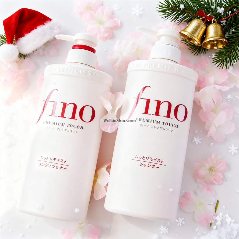 【Bundle of 2】FINO Premium Touch Hair Shampoo & Conditioner Bottle 550ml ...
