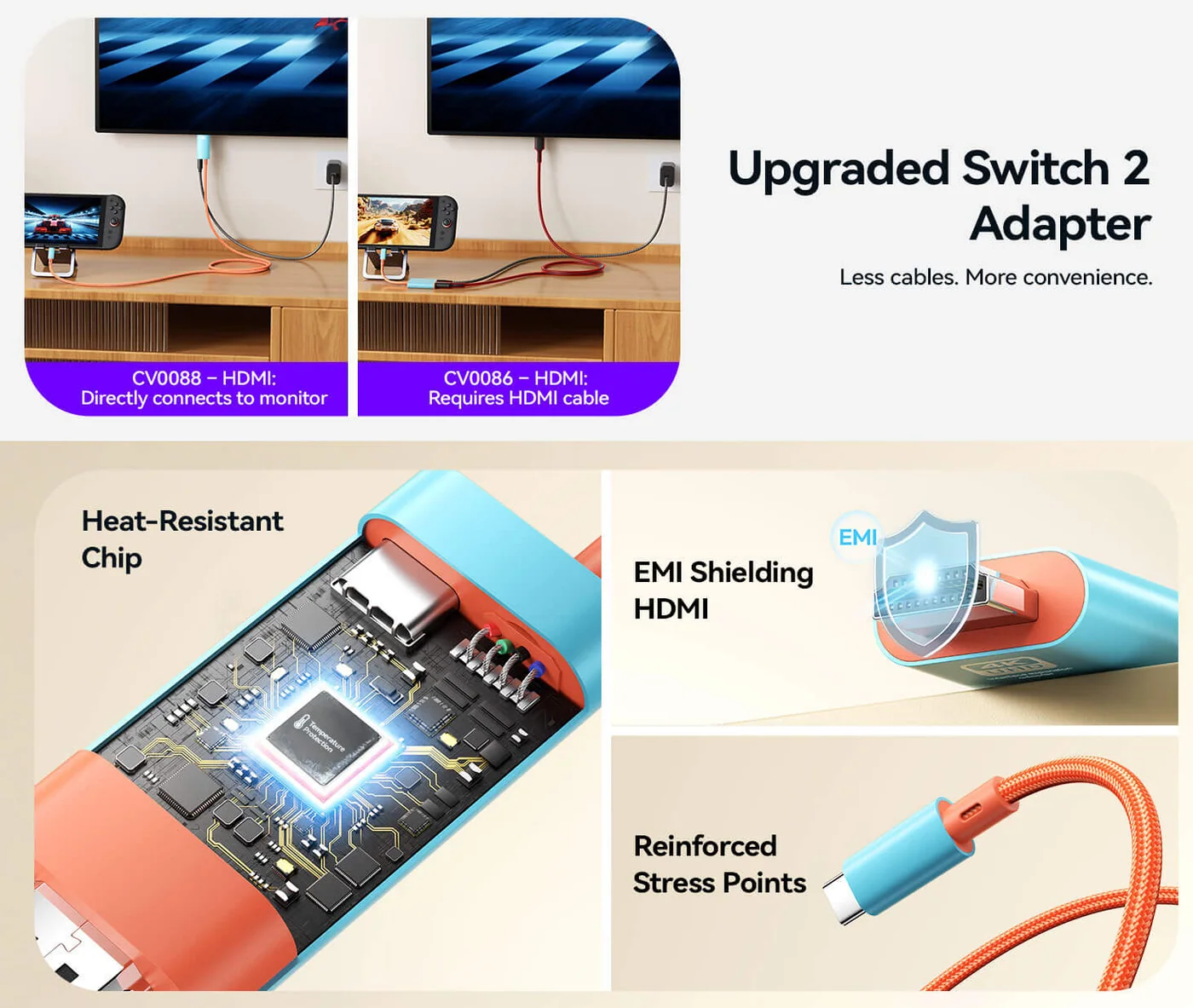 Official JSAUX Dock Adapter for All Nintendo Switch 2 / OLED / Lite ...