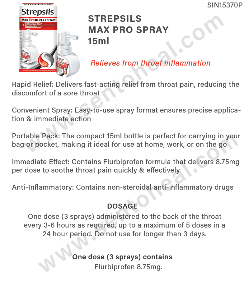 Strepsils Max/ Max Pro Lozenges/ Chesty Cough Lozenge - Relieves pain ...