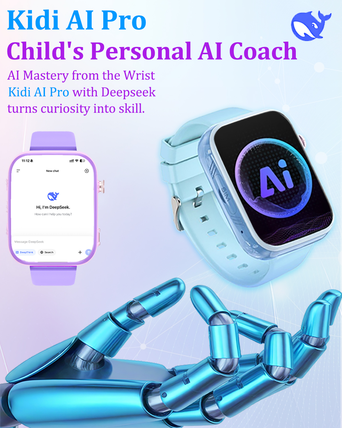 【Kidi AI Pro Watch】🔥New AI 4G Kids Smart Watch Video Call | GPS Tracker | DeepSeek | Tiktok ...