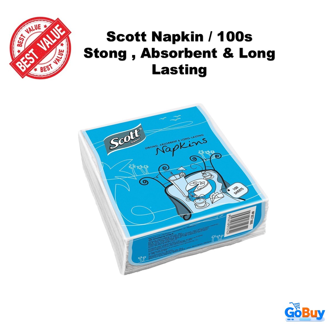 Scott Napkins 100s | Shopee Singapore