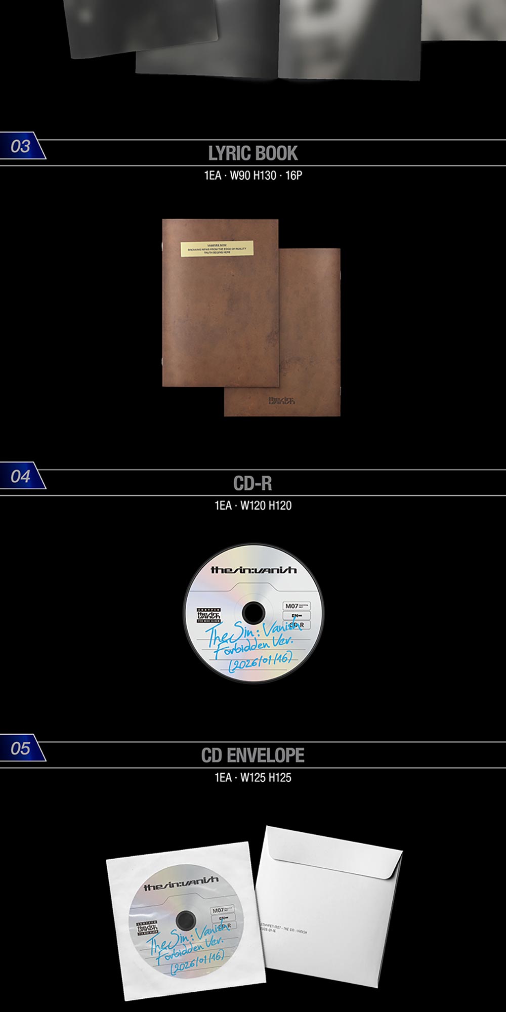 ENHYPEN - 7th Mini Album [THE SIN : VANISH] | Shopee Singapore