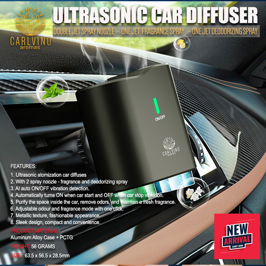 WIRELESS CAR DIFFUSER M801 DUAL JET DIFFUSION WITH AUTO CAR VIBRATION ...