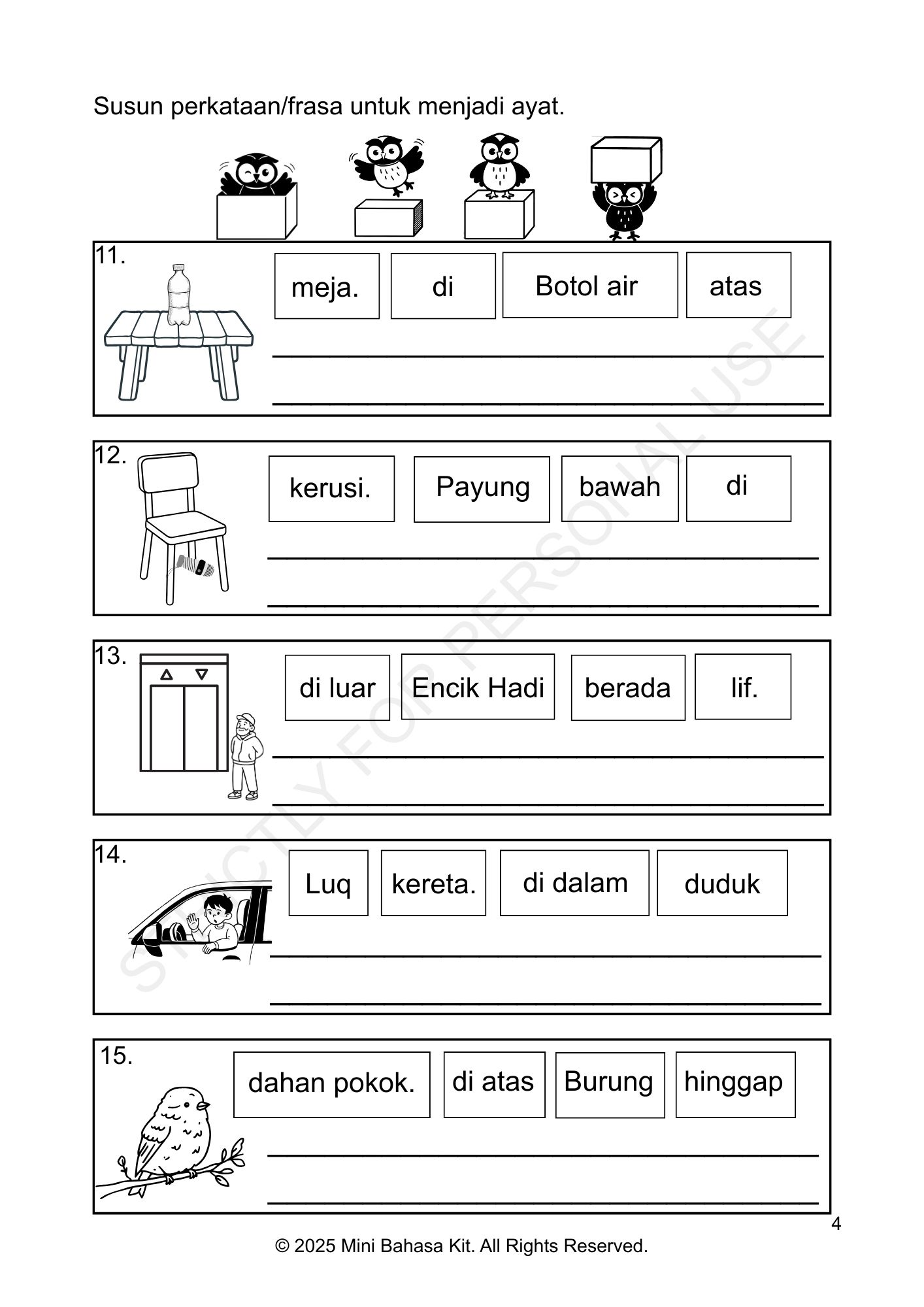 Primary 1 Malay Worksheet Cita Latest Syllabus 2025 8 Practices Ready ...