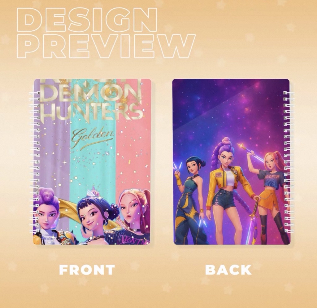 [SG Ready Stock] Kpop Demon Hunters Notebook, Huntrix, Mira, Rumi, Zoey ...
