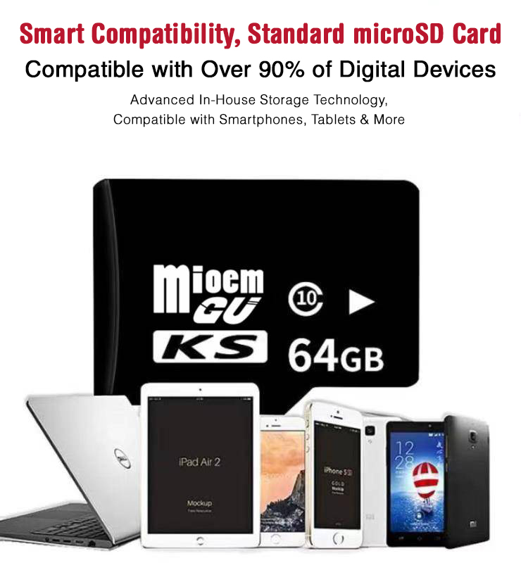 High-Speed microSD Card 32GB–256GB | Full HD Video Recording | Memory ...