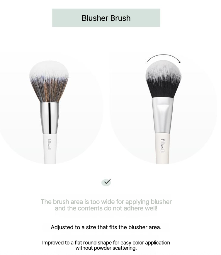 [Fillimilli] Mini Makeup Brush Set (5 types) | Shopee Singapore