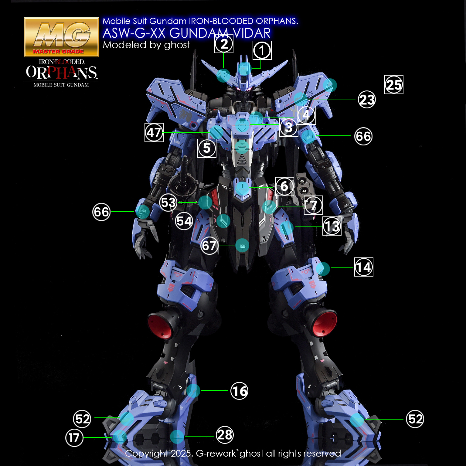 [ G Rework ] MG11 MG 1/100 ASW-G-XX VIDAR GUNDAM WATER SLIDE DECAL ...