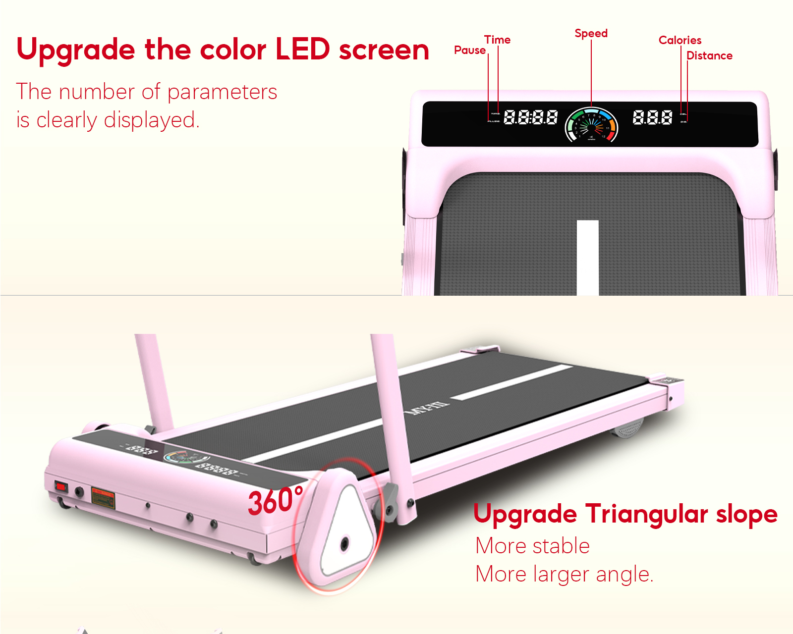 [NICOO] Ultra-Thin Treadmill Incline Foldable Mini Running Treadmill ...