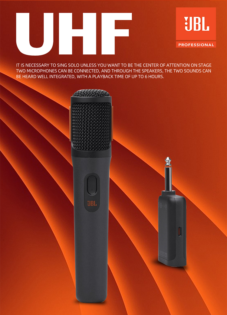 JBL high-end wireless microphone, karaoke microphone UHF, anti ...