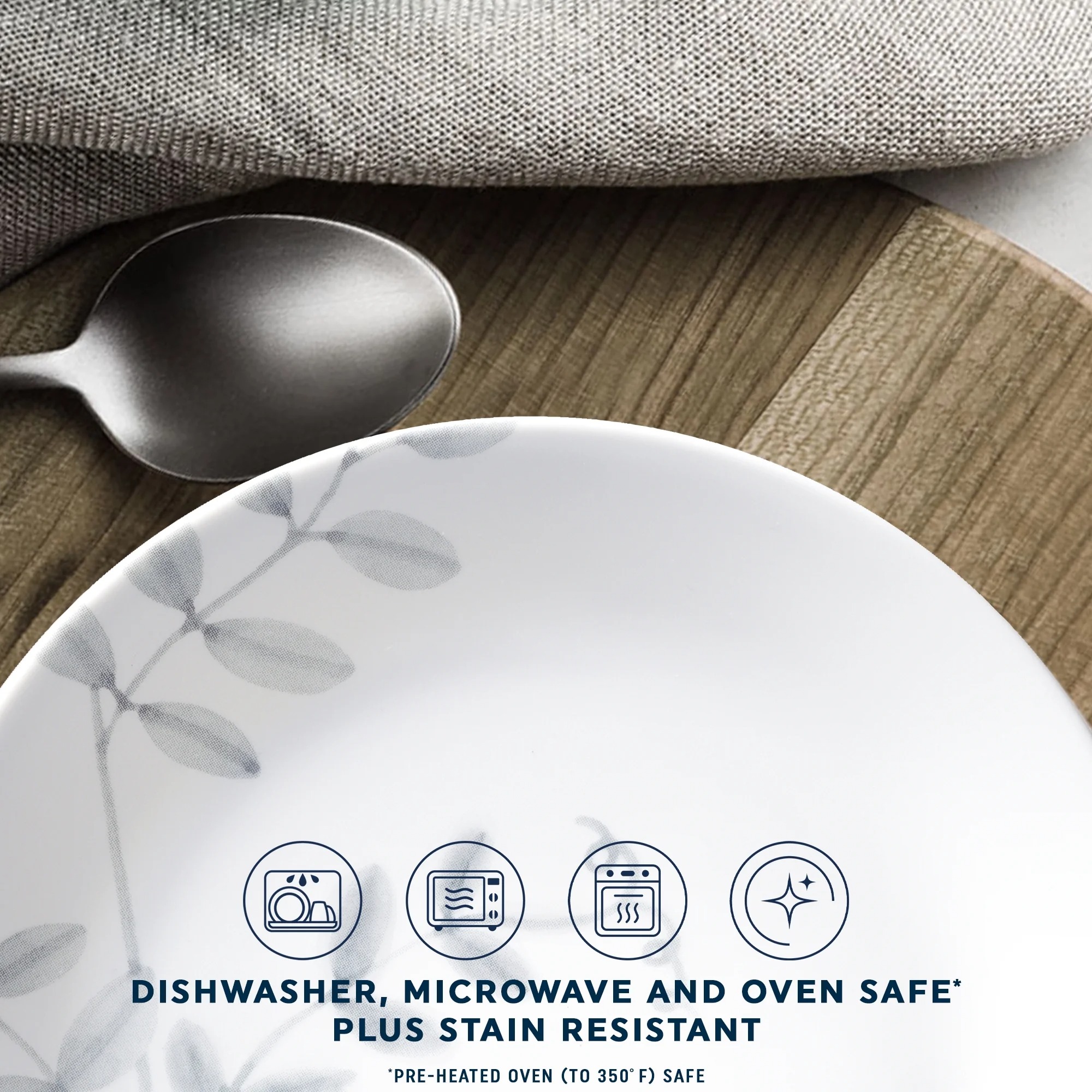 CORELLE 16pc Dinnerware Set – Flowing Fern | Shopee Singapore