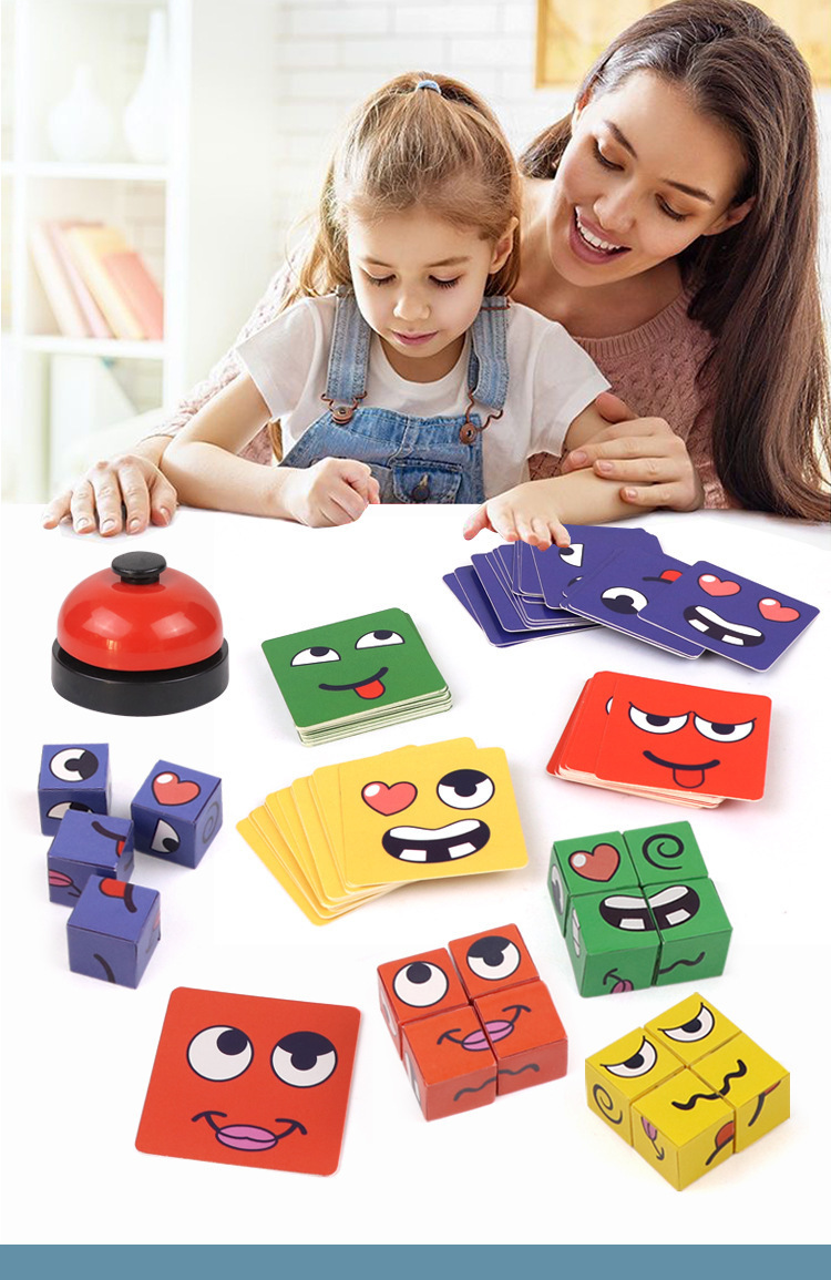 [SG Stock] Fun Face-Changing Building Blocks Cube Puzzle Tabletop Game ...