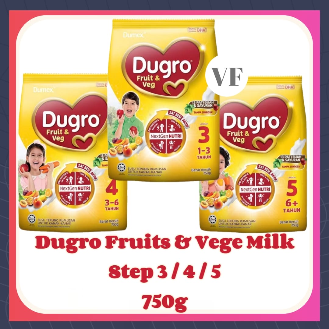[New Packaging] Dumex Dugro Step 3/ 4 / 5 Fruit & Vegetable Growing Up ...