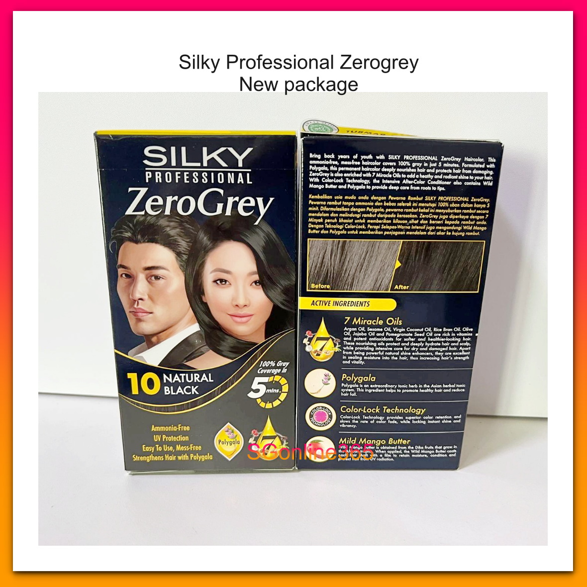 SILKY Professional Zero Grey Hair Color 95ml(Halal) | Shopee Singapore