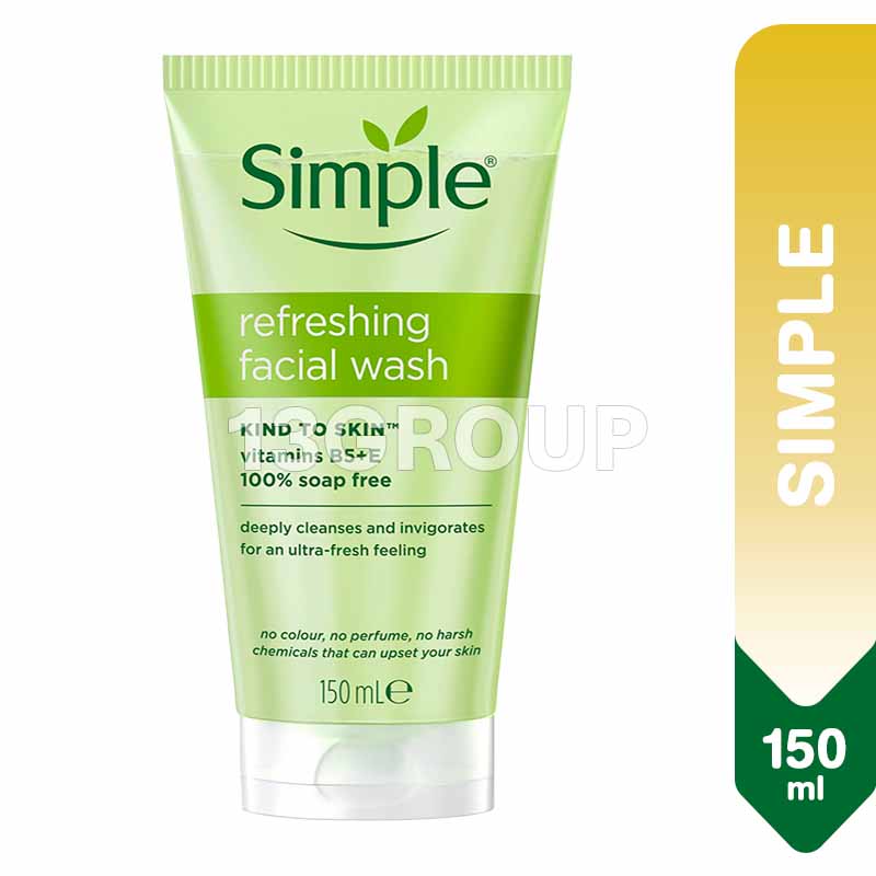 Simple Refreshing Facial Face Wash / Deeply Cleanses Invigorates Ultra ...