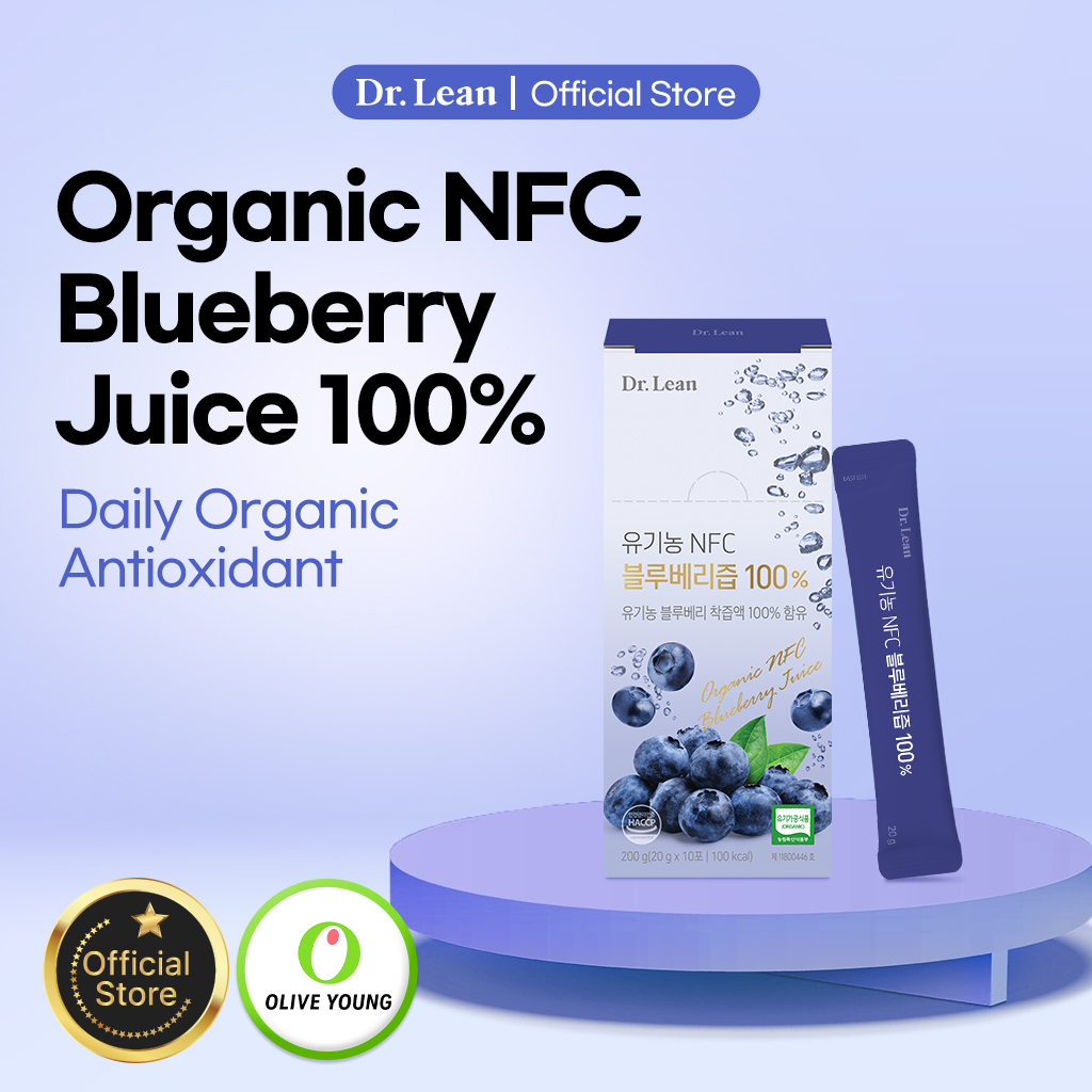 Dr.Lean Organic NFC Lemon Juice 100% 1Box (20g x 14 sticks-Liquid Type ...