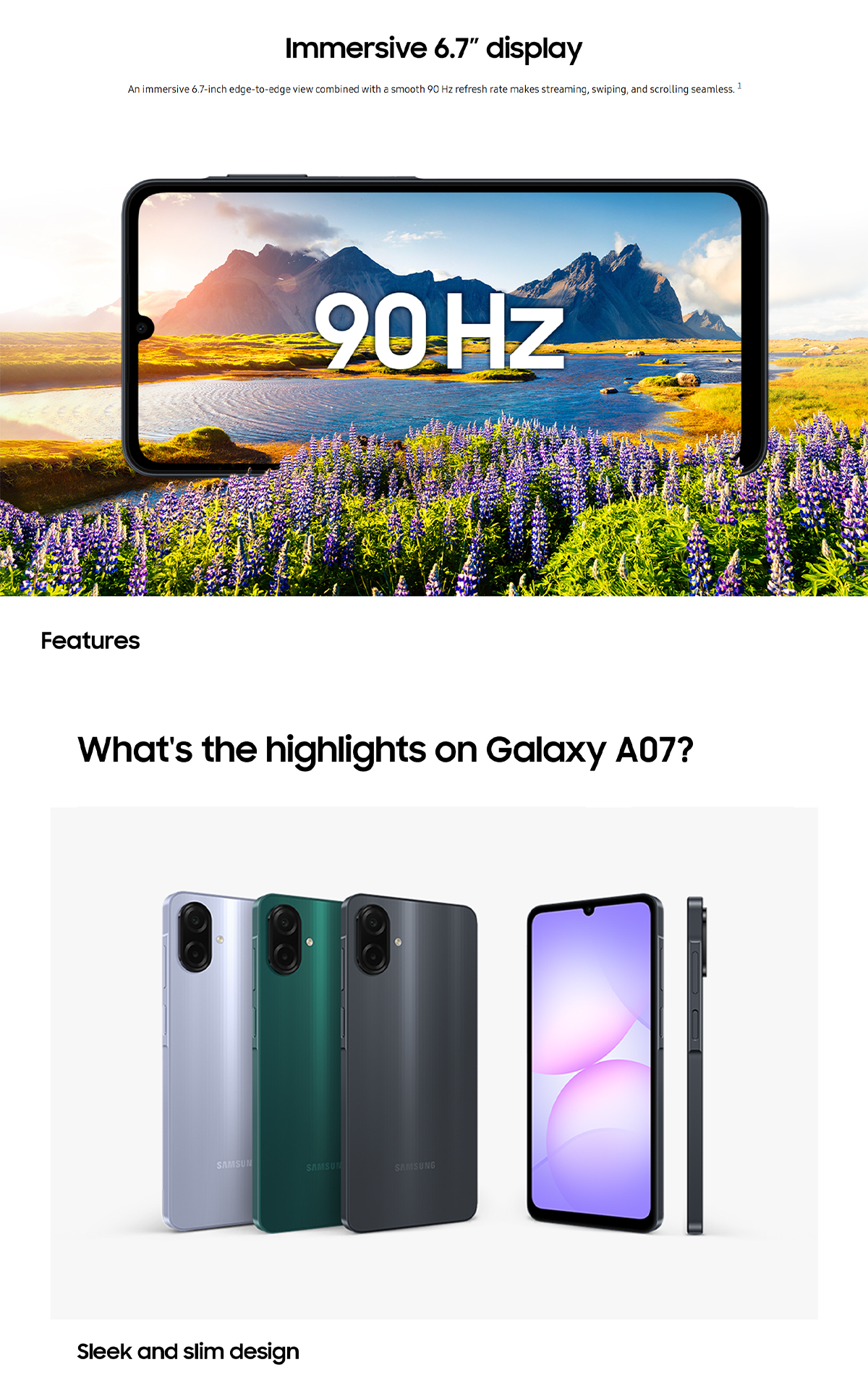 Samsung Galaxy A07 LTE | Shopee Singapore