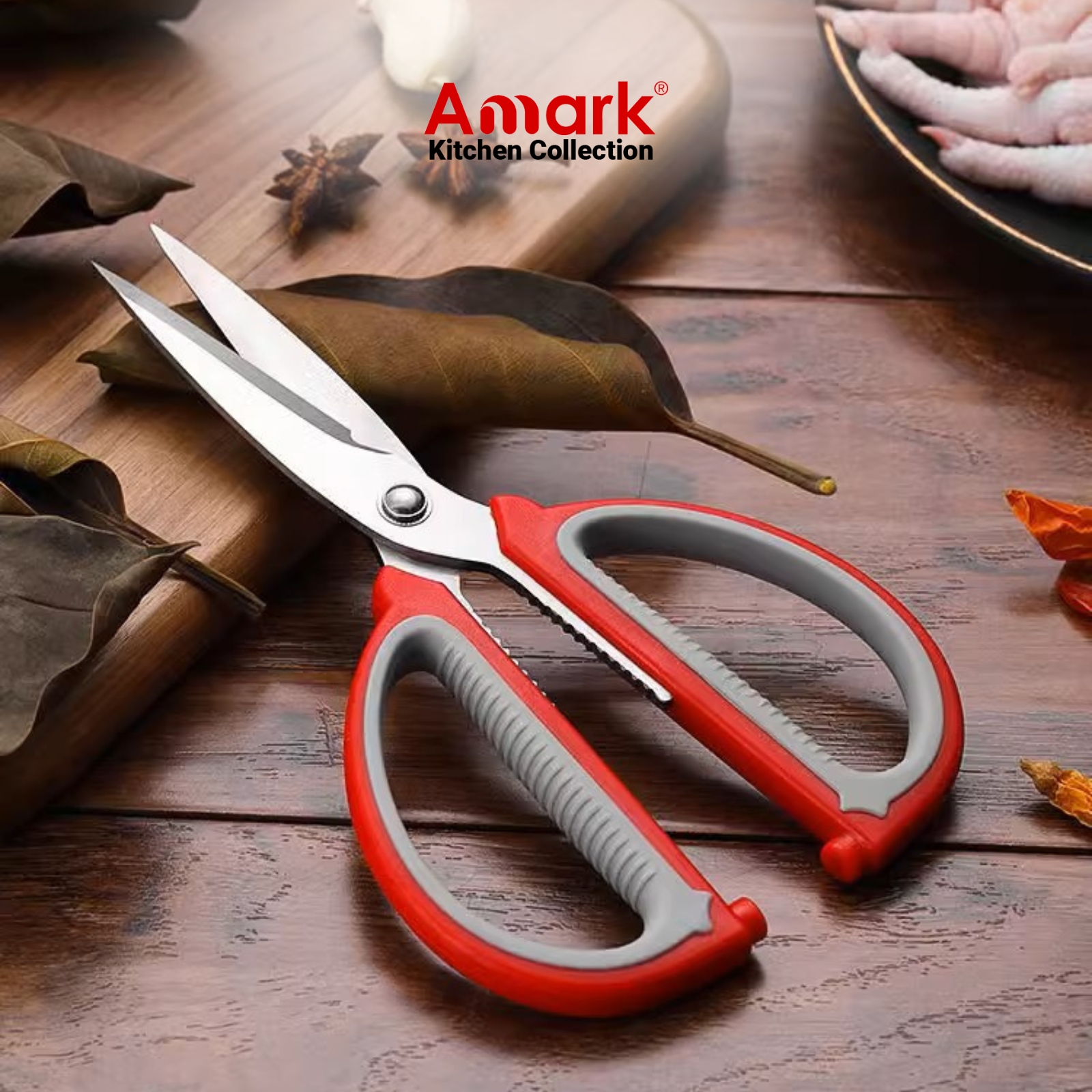 Amark Kitchen Collection Kitchen Scissors - Cuts Meats, Fish ...