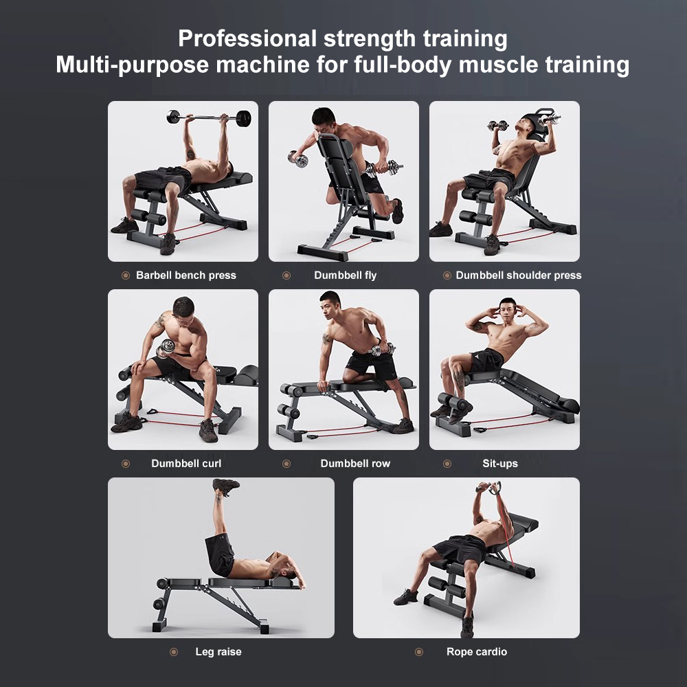 UTSPORTS Dumbbell Bench Bench Press Men's Home Fitness Sit-up Auxiliary ...