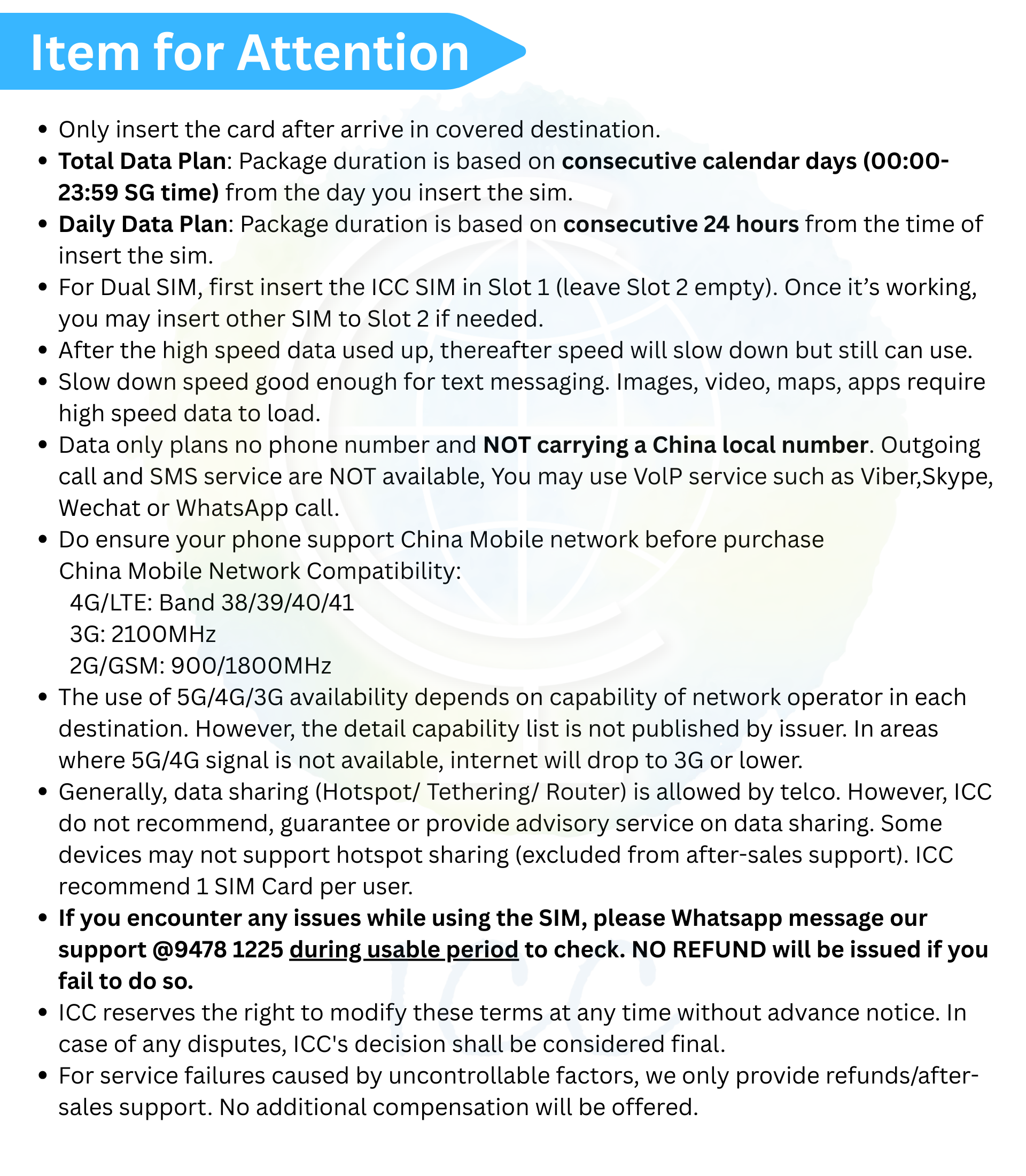 ICC_China Mainland 1-30 Days Unlimited Data SIM Card (Can top up ...