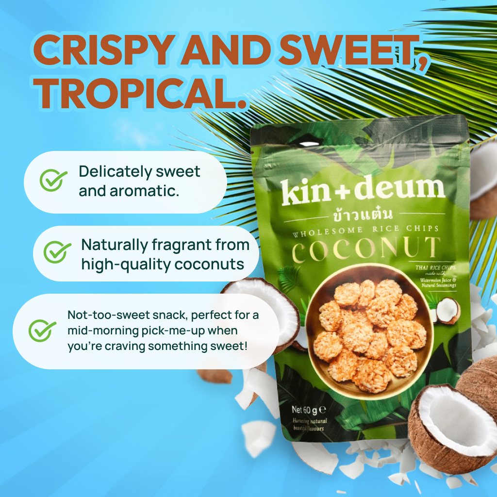 (Kin+Deum) Wholesome Sticky Rice Chips - Healthy Vegan Guilt-Free Thai ...