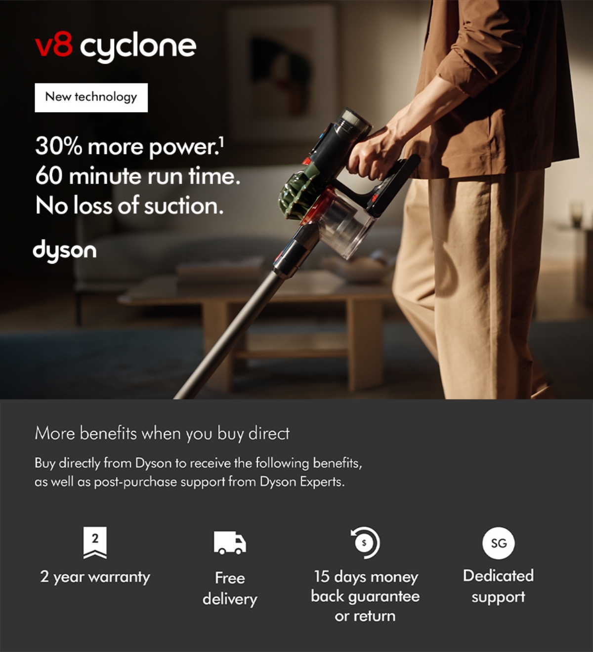 [New launch] Dyson V8 Cyclone cordless vacuum | Cleans Hard Floors and ...