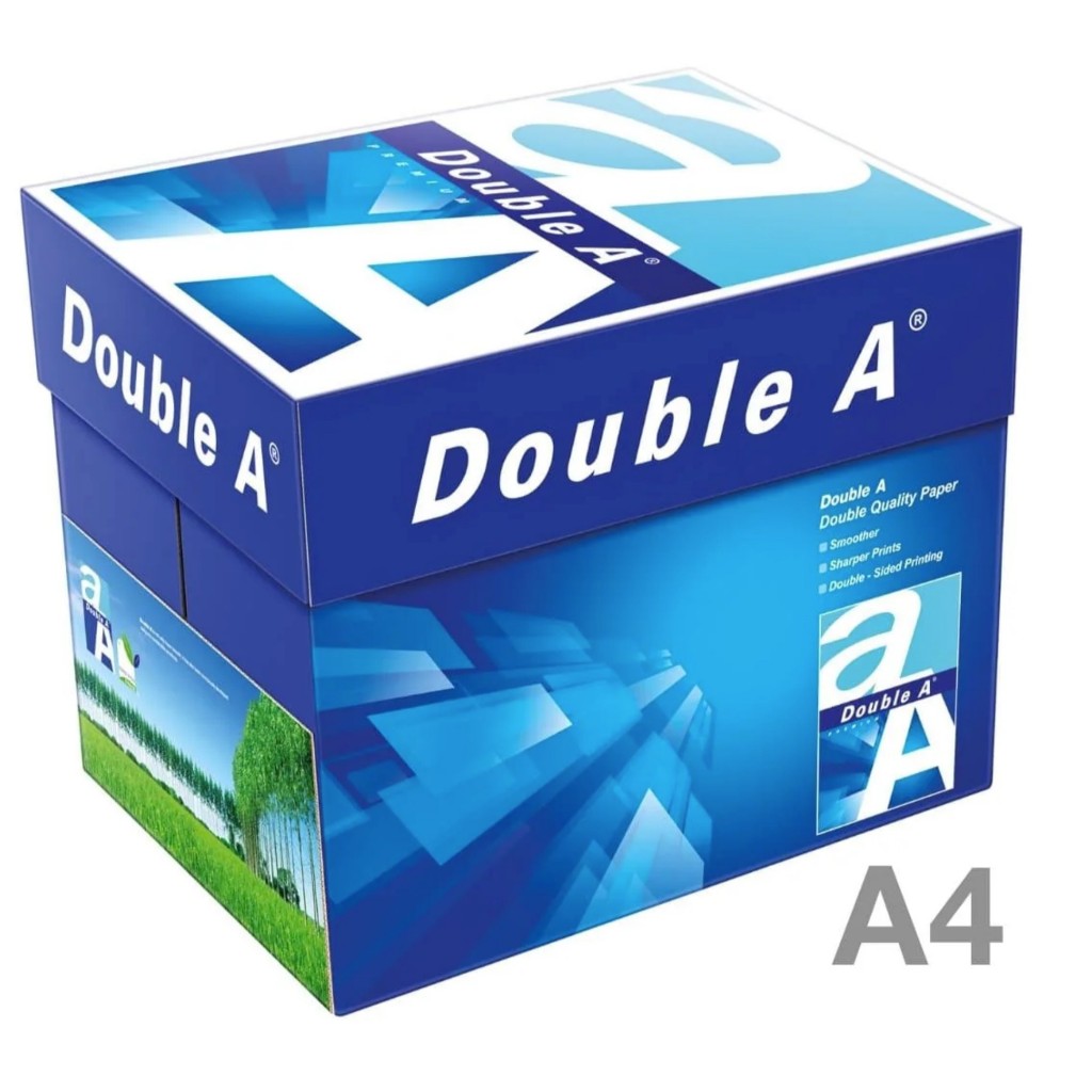 Double A A4 80GSM Premium Copier Copy Paper 5 Reams 1 Carton Printing ...
