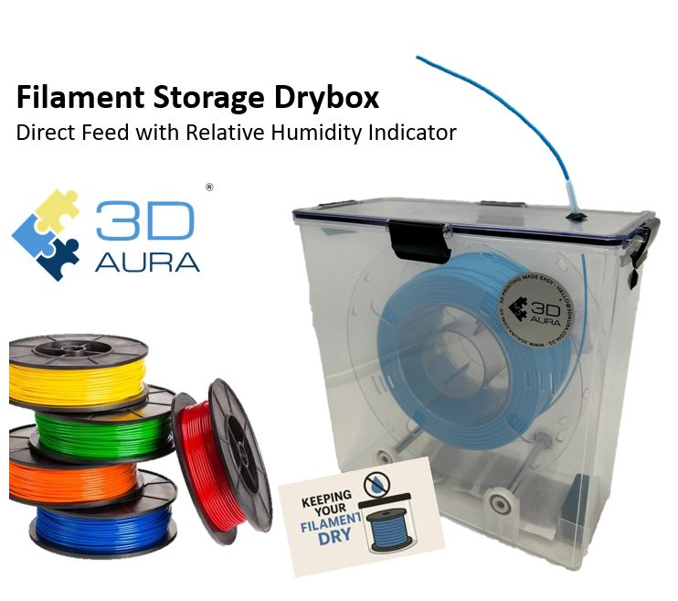 3D Aura 3D Printing Filament Dry Box Storage Container Flashforge Bambu ...