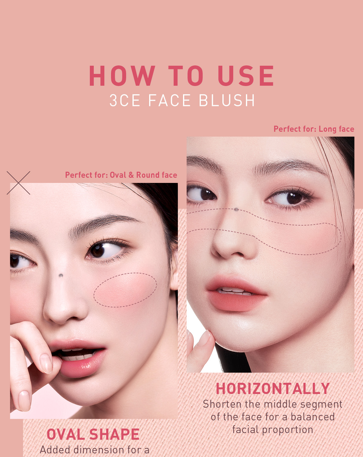 3CE Face Blush lightweight natural-looking blendable smooth silky clump ...