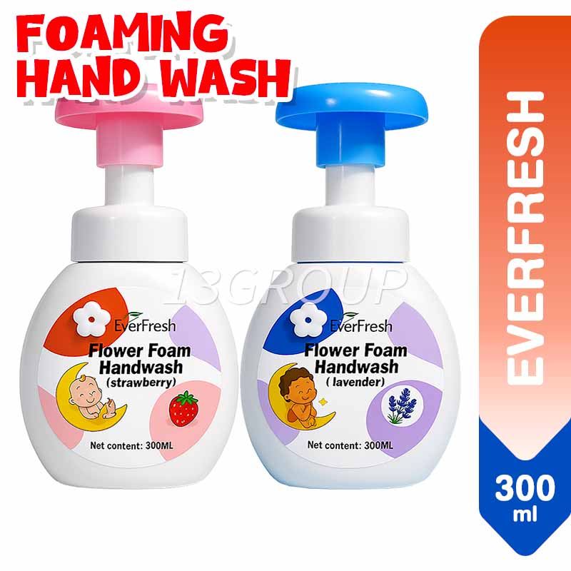EverFresh Flower Foam Foaming Hand Wash / Lavender Strawberry, 300ml ...