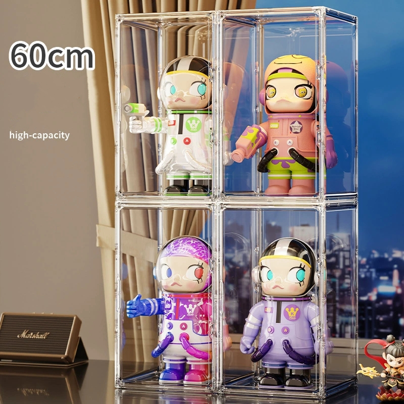 Maxvaluesg® Large Popmart Display Box Labubu Organiser Figurine Shelf ...