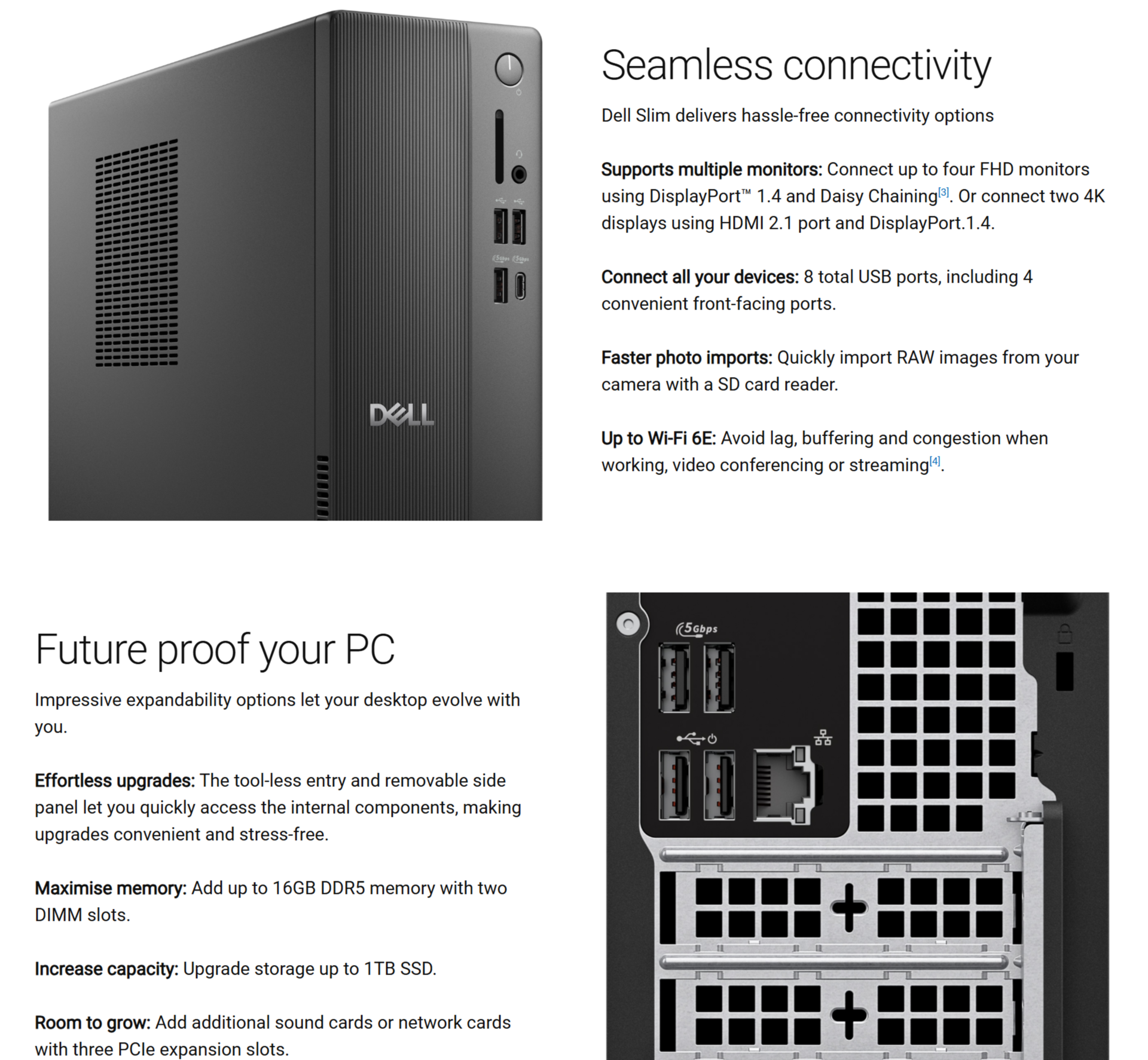 DELL SLIM ECS1250 BUSINESS DESKTOP (i5-14400 10C 16T/ 8GB Ram/512GB SSD ...
