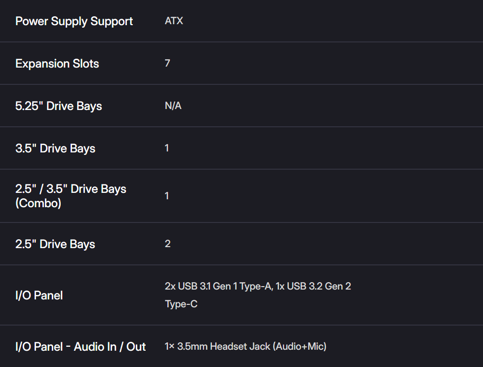 Cooler Master Elite 600 Tempered Glass Mid-Tower ATX Case with USB-C ...
